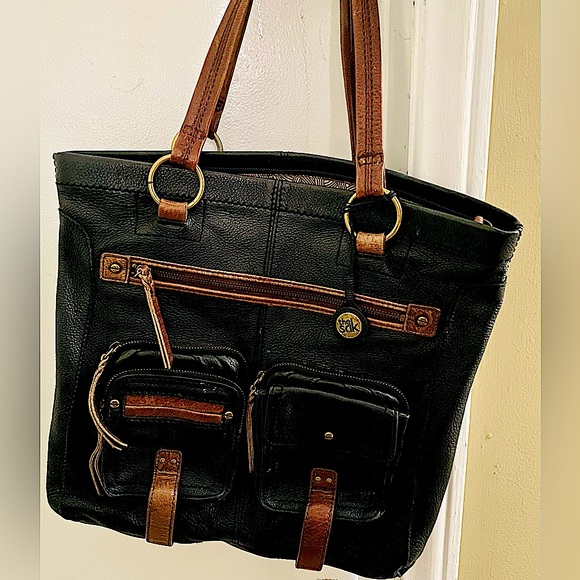 The Sak | Bags | Vintage Authentic Leather Sak Satchepursehobo Its ...